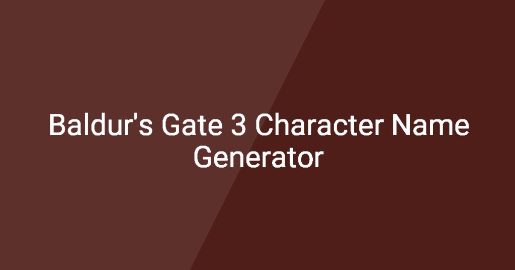 Random List Order Generator – Damacy Games