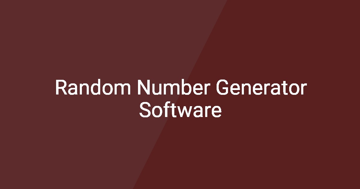 Random 9 Number Generator – Damacy Games