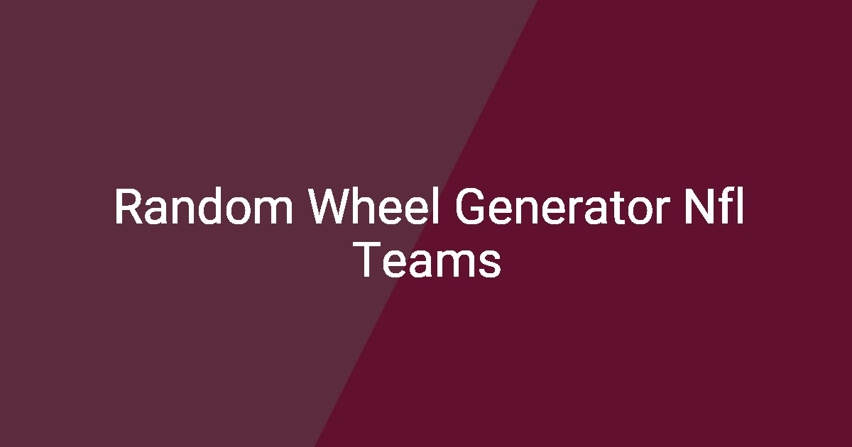 Random Character Generator Wheel – Damacy Games